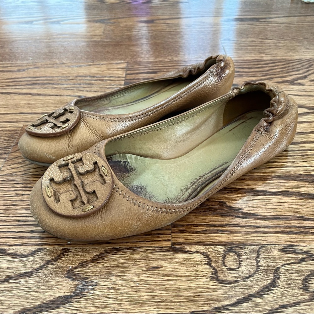 Tory Burch Reva Tan Ballet Flat - Gem